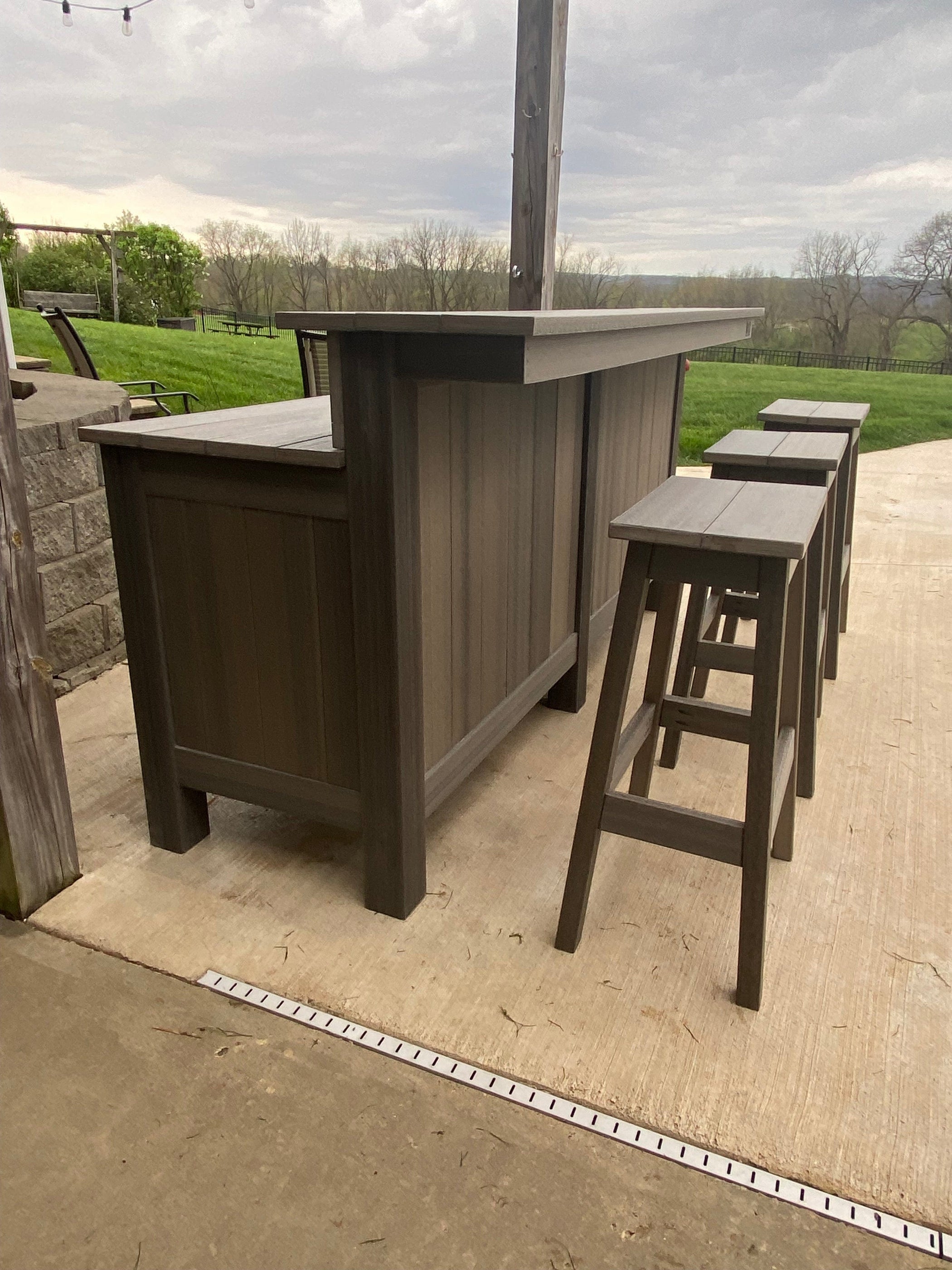 Custom Outdoor Bar — Farmhouse Kitchen and Bath