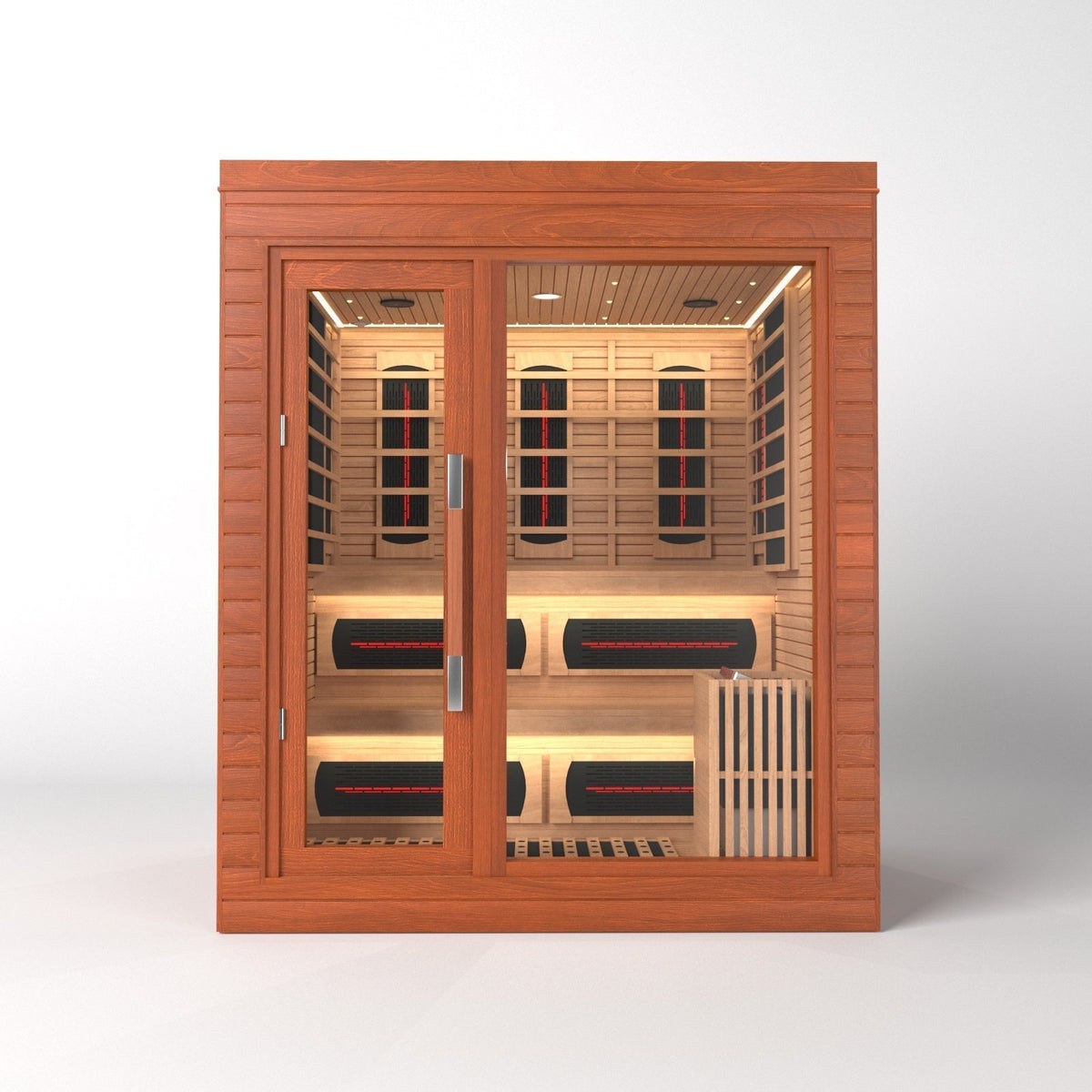 SAUNA EVOLUTION® Indoor Dual-System Luxury Cabin Sauna Luna - 4 ...
