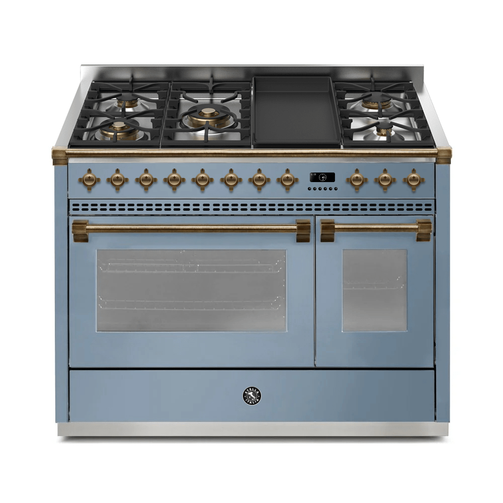 HALLMAN 48" Stella Italia Dual Fuel Range, Steam Oven, HSRDF48BZCB ...