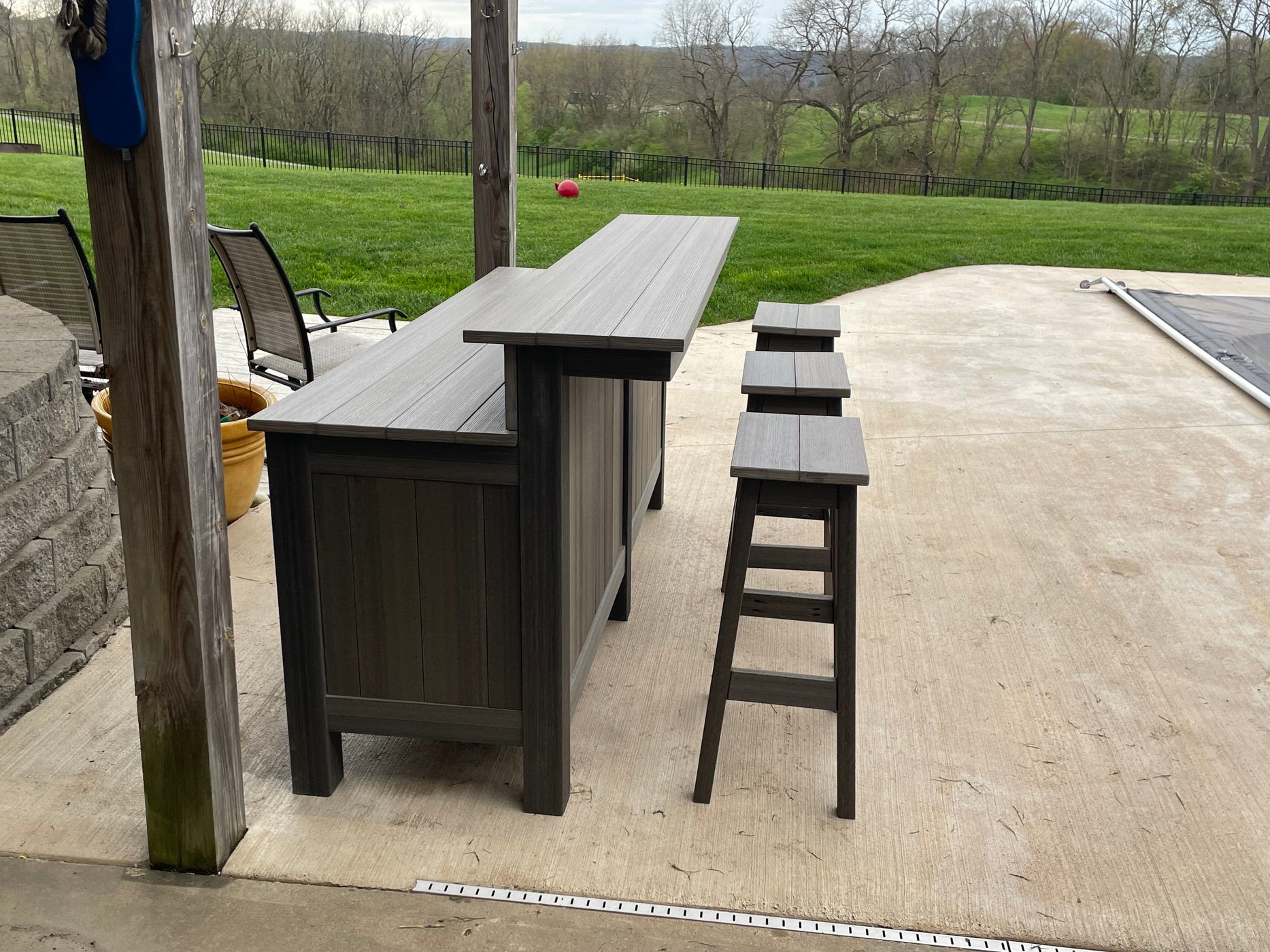 Custom Outdoor Bar — Farmhouse Kitchen and Bath