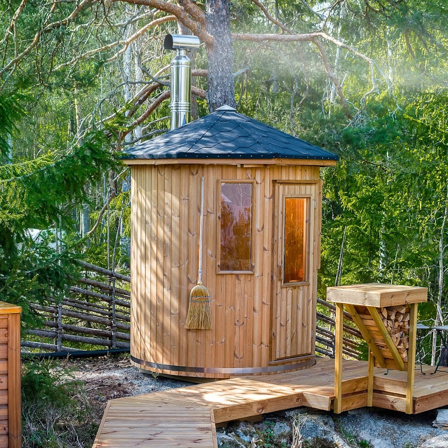 SAUNA EVOLUTION® Garden Series Outdoor Sauna Cabin 06 — Farmhouse ...