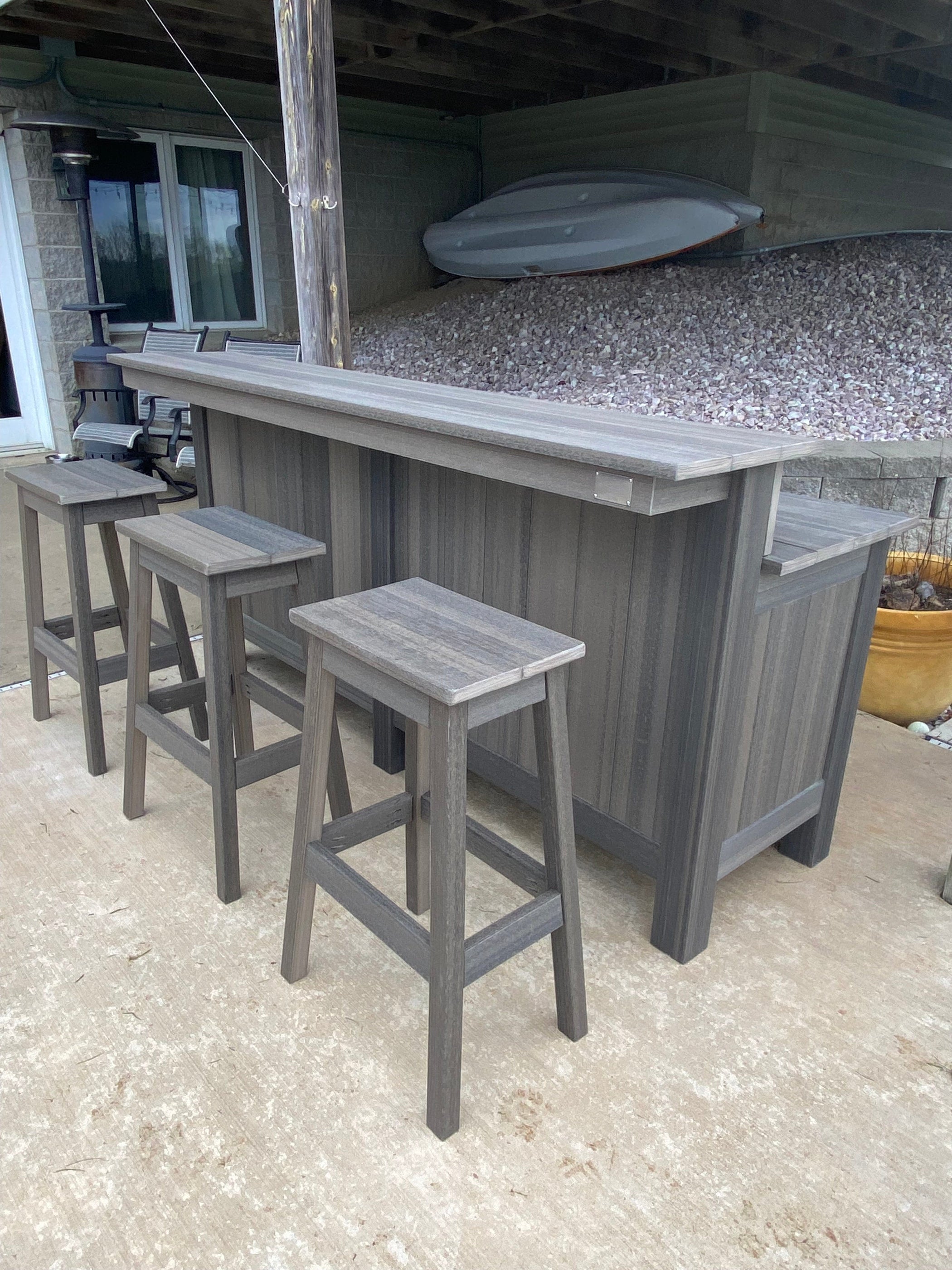 Custom Outdoor Bar — Farmhouse Kitchen and Bath
