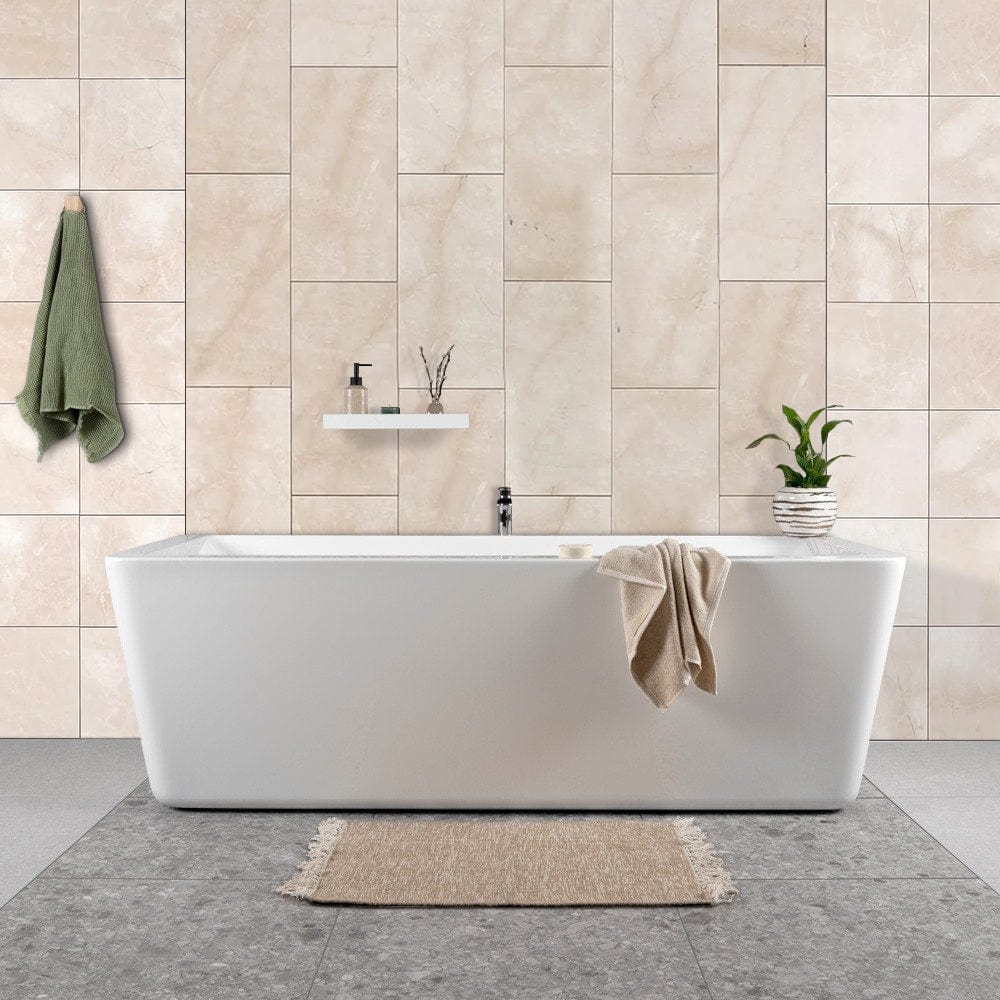 Calista Cream Medium Beige Marble Floor and Wall Tile - Livfloors Coll ...