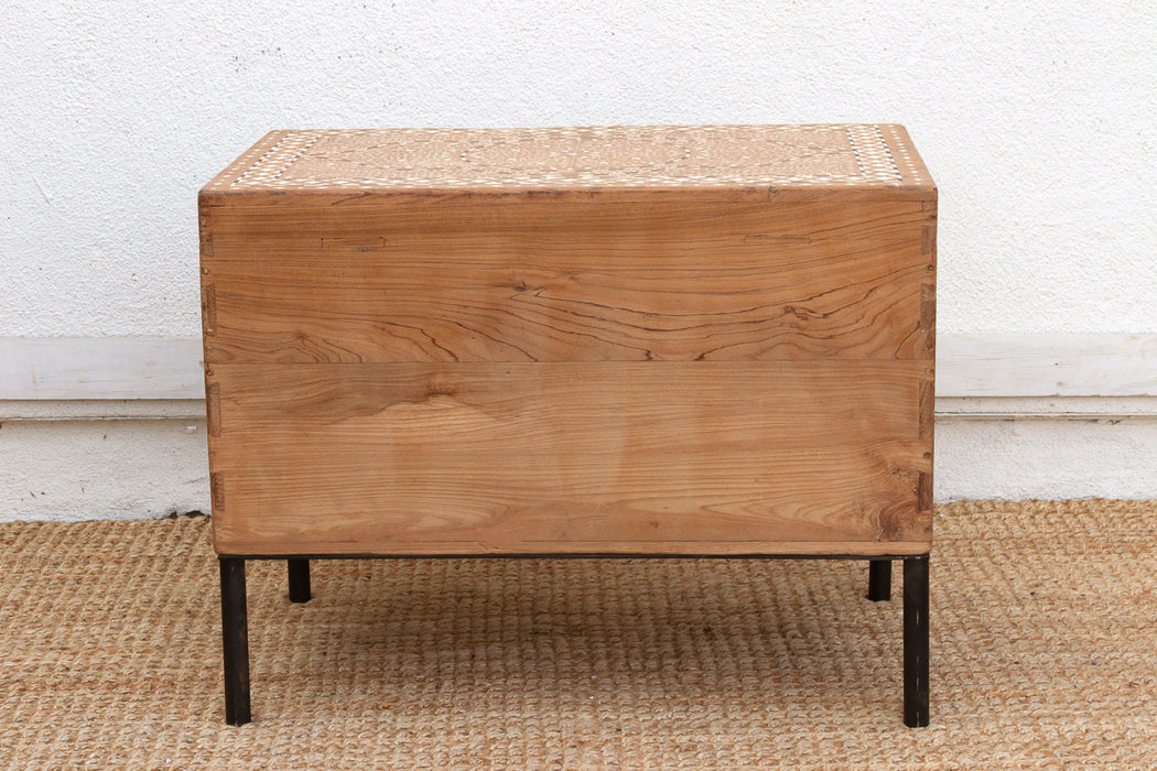 One-Of-A-Kind Heritage Inlay Chest of 2 Drawers — Farmhouse Kitchen and ...