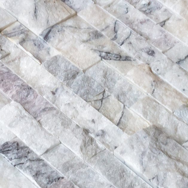 New York Ledger 3D Panel 6"x24" Natural Marble Wall Tile - Full Truckl ...