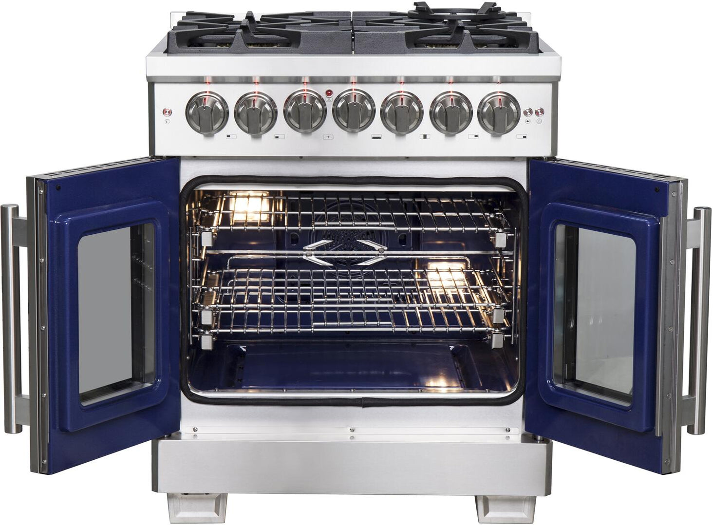 Forno Capriasca 30 in. French Door Freestanding Dual Fuel Range Gas St ...