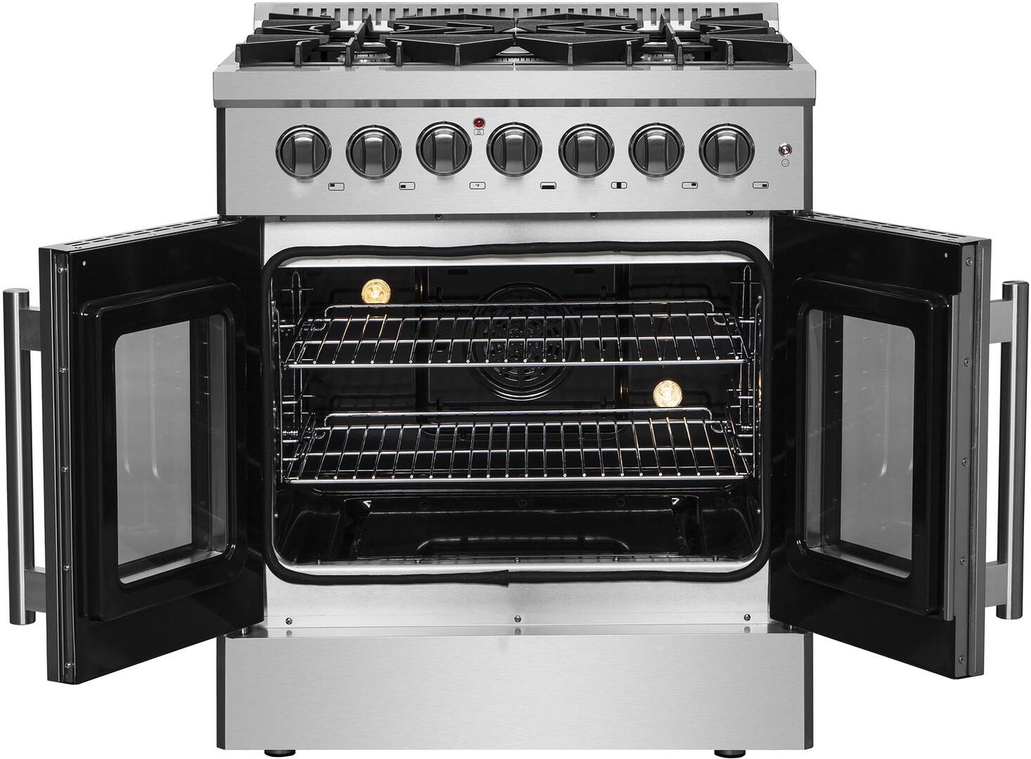 Forno Galiano 30 in. French Door Freestanding Dual Fuel Range, Gas Sto ...