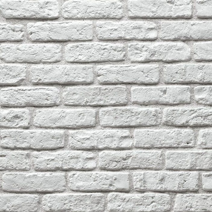 Granulbrick White Manufactured Stone Handmade Brick Veneer - Livfloors ...