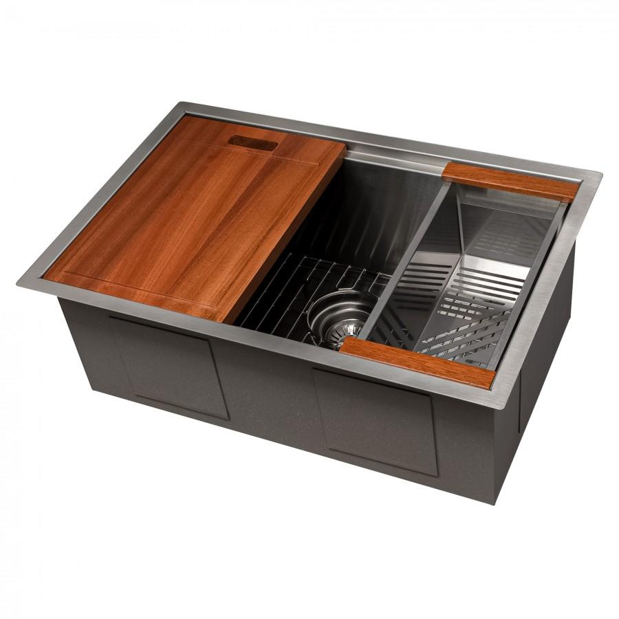 ZLINE 27" Undermount Single Bowl Ledge Sink Stainless Steel, SLS-27 ...