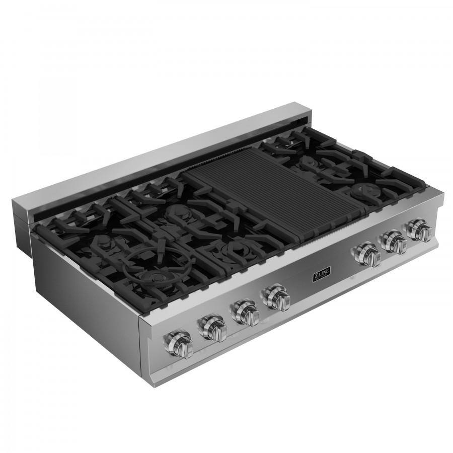 ZLINE 48 inch Rangetop with 7 Gas Burners, RT48 - Farmhouse Kitchen ...